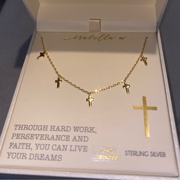 Isabella M | Jewelry | Bnib Isabella M Sterling Silver Gold Plated Mini ...